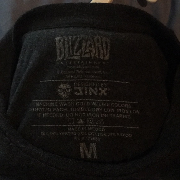 Blizzard | Shirts | Blizzard M Tshirt Designed By Jinx Double Sided ...